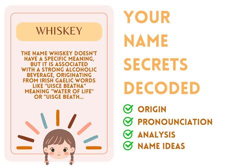 Whiskey Girl Name Meaning And Pronunciation