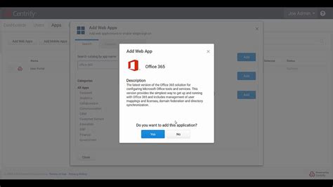 Centrify Identity Service Office 365 V1 Migration Steps Youtube