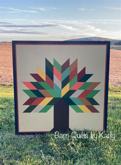 Tree Barn Quilt Tree Of Life Wood Barn Quilt Wall Hanging Painting Barn Quilt Wall Decor