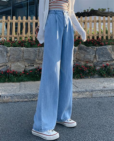 여름신상캐주얼~5xl 하이웨스트 데일리 데님팬츠 와이드팬츠 청바지 여름바지 일자바지 몸매보정 빅사이즈팬츠