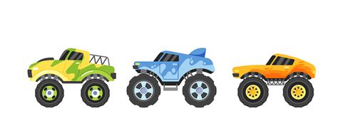 거대한 타이어와 복잡한 디자인의 몬스터 트럭 장대한 대결을 준비하고 스턴트로 관중을 스릴 있게 하세요 0명에 대한 스톡 벡터 아트 및 기타 이미지 Istock