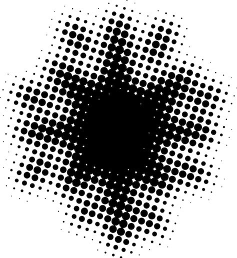 Premium Vector Half Tone Abstract Vector Star Element