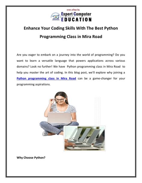 Ppt Enhance Your Coding Skills With The Best Python Programming Class
