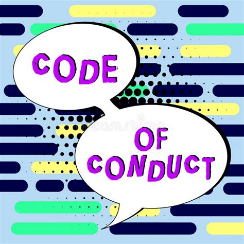Writing Displaying Text Code Of Conduct Concept Meaning Ethics Rules Moral Codes Ethical