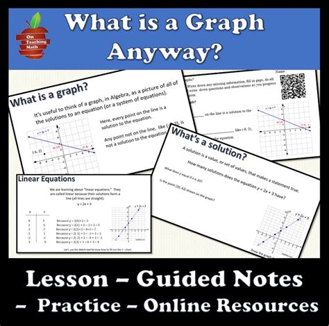 what s a graph linear equations lesson guided notes homework no