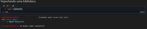 VScode não deixa importar matplotlib Python para Data Science trabalhando com funções