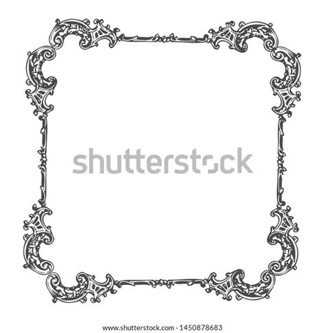 Decorative Frames Borders Standard Rectangle Proportions Stock Vector Royalty Free 1450878683