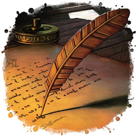 Filler Spot Colour Items Magic Quill RPG Stock Art Dean Spencer Art Filler Spot Color