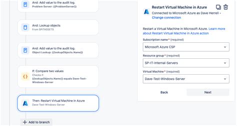 Jira Cloud Restart An Azure Vm Using Jsm Assets And Automation Dave