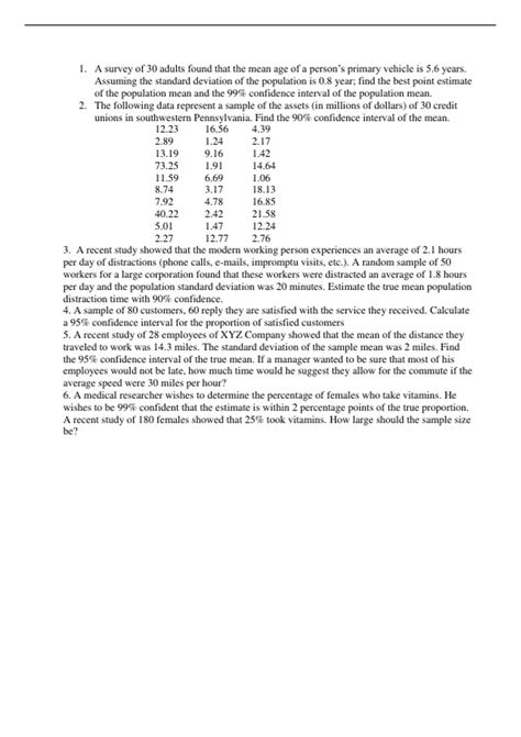 Statistics Question About Proportion Sample Size And Correction Factor Bank Management