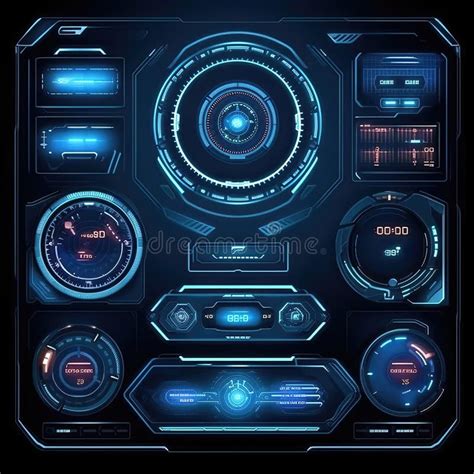 Game Hud Elements Ai Generated Stock Image Image Of Interface Design