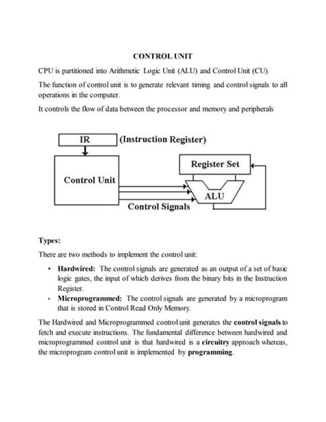 Microprogrammed Control Unit Ppt