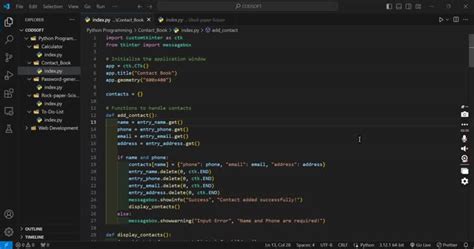 Arya Gaikwad On Linkedin Python Codsoft Contactmanagement