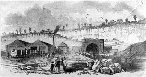 The Higham Strood Tunnel Showing The Strood Entrance To The Combined Canalrail Tunnel 1845