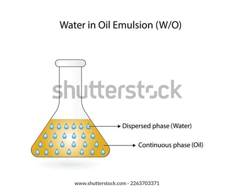 Emulsion Types Mixture Two Immiscible Liquids Stock Vector Royalty Free 2263703371 Shutterstock