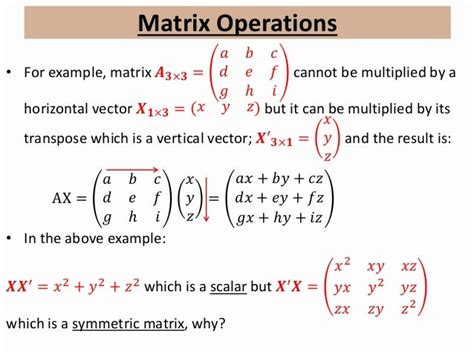 Matrix Algebra