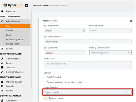 Edit User Usage Location Populate · Issue 1153 · Kelvintegelaarcipp