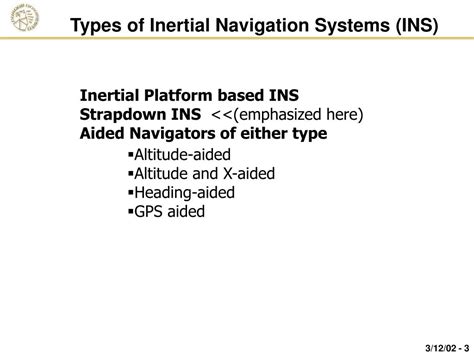 Ppt Fundamentals Of Strapdown Inertial And Gps Aided Navigation By Professor Dominick