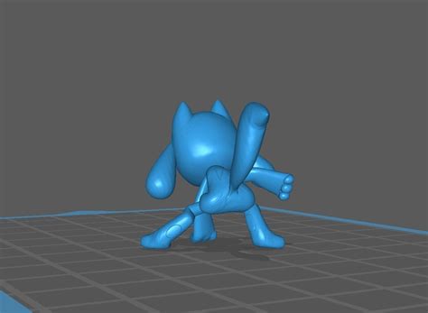 Riolu Pokemon 3d Print Model 3d Model 3d Printable Cgtrader
