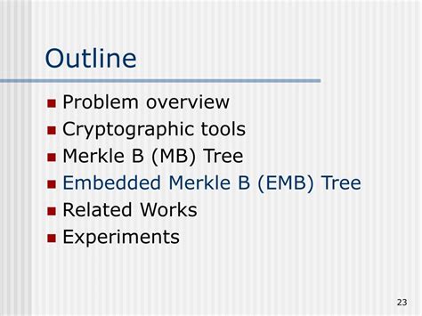 Ppt Dynamic Authenticated Index Structures For Outsourced Databases