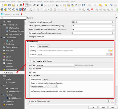 104 Main Settings — Nextgis 112 Documentation