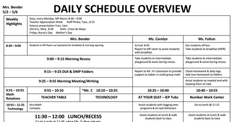 Sped Lesson Plan Template Content Calendar Template