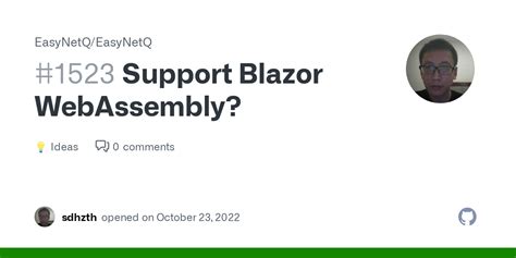 support blazor webassembly · easynetq easynetq · discussion 1523 · github