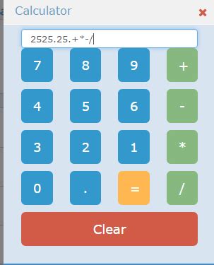 Jquery Calculator Should Accepting All Operators Stack Overflow