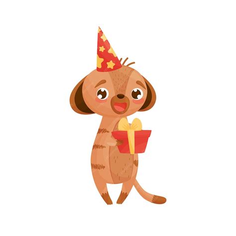 Premium Vector Humanized Gopher Holding A T With A Bow Vector