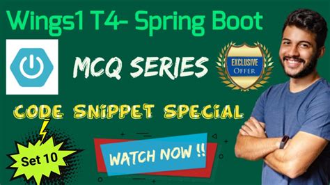 Wings1 Spring Boot Mcq Series Set 10 Tcs T4 Spring Boot Mcq Tcs