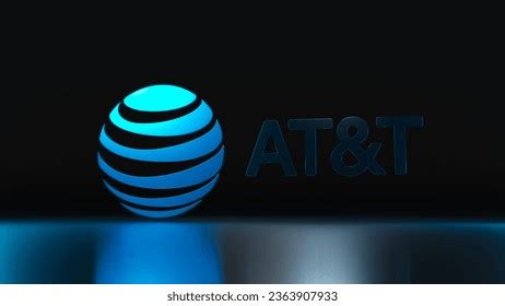 Att Logo On Dark Background 3d Stock Illustration 2363907933 Shutterstock