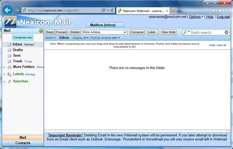 Attaching A File In Webmail Nexicom