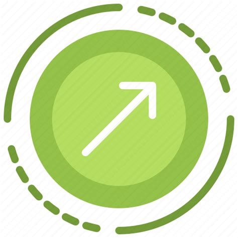 Up Right Diagonal Arrow Direction Icon Download On Iconfinder