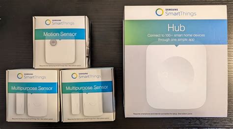 Samsung Smartthings Hub Motion Sensor And 2 Multipurpose Sensors New