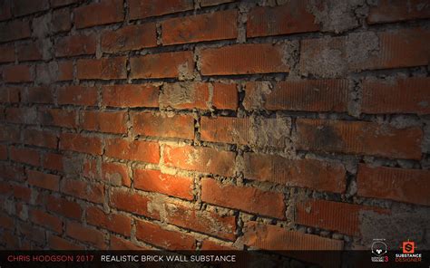chris hodgson realistic brick wall substance designer