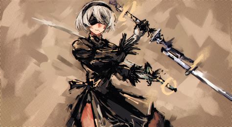 Yorha No Type B Wallpaper Hd Anime K Wallpapers Images And Background Wallpapers Den