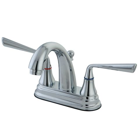 Kingston Brass Silver Sage Two Handle 4 Centerset Standard Mount