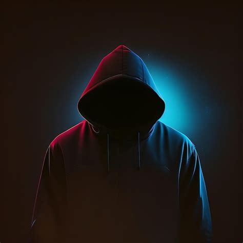 Premium Ai Image Hacker In The Hood Silhouette In The Dark Premium Ai Image Hacker In The Hood Silhouette In The Dark
