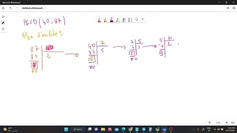 Discipline Mathémaique Calcul De Pgcd En Utilisant Lalgorithme Deuclide By Minds Academy