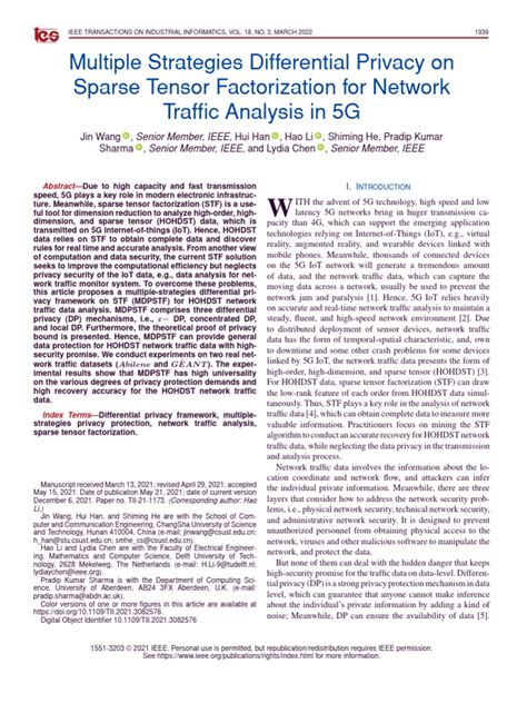 Multiple Strategies Differential Privacy On Sparse Tensor Factorization For Network Traffic