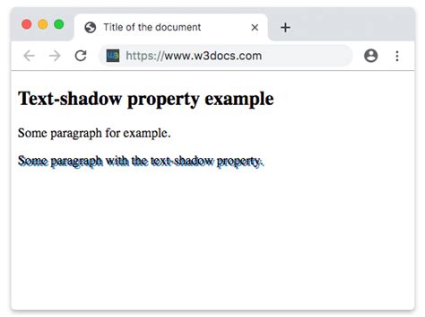Css Text Shadow Property