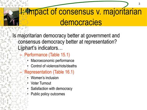 Ppt Consequences Of Consensus Democracy Powerpoint Presentation Free Download Id 4119215