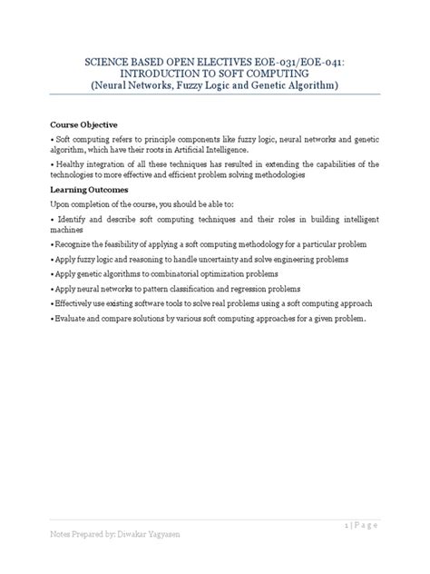 introduction to soft computing pdf artificial neural network artificial intelligence