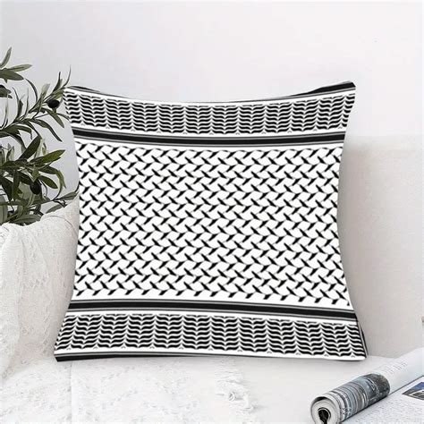 부드럽고 포근한 양면 프린트 던지기 베개 커버 18x18인치 빈티지 스타일 세탁기 사용 가능 집 사무실 거실 Temu