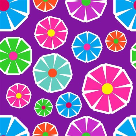 Premium Vector Y2k Floral Pattern Funny Funky Retro Flowers Background