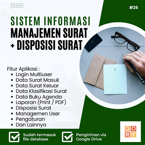 Jual Source Code Program Aplikasi Sistem Informasi Manajemen Surat Dan Disposisi Surat Berbasis