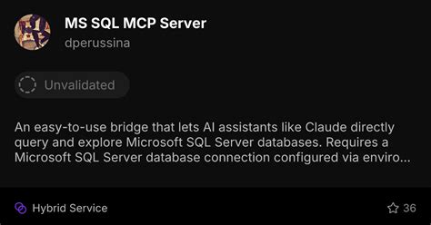 MS SQL MCP Server MCP Servers LobeHub