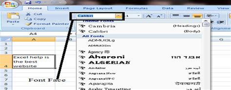 How To Change Font In Excel Excel Help