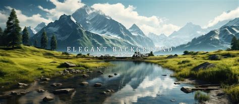 Premium Psd Awesome Sunny Nature Landscape