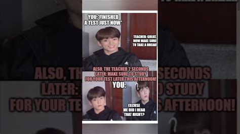 Bts Funny Memesschool Relatedpart2💜bts Youtube